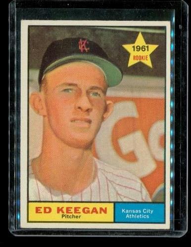 Vintage 1961 TOPPS ROOKIE Baseball Card #248 ED KEEGAN Kansas City ...