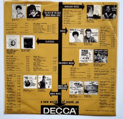 Decca /-Records US orig "60 Inner sleeve bag. Jazz blues soul etc EX+ ...
