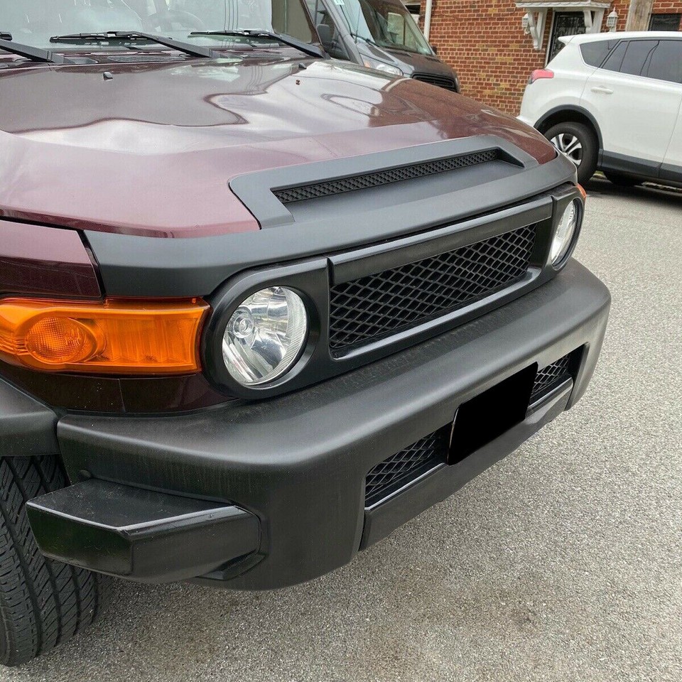 HECASA For Toyota FJ Cruiser 07-14 Black Painted Hood Scoop Bulge ...