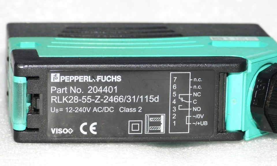 PEPPERL+FUCHS RLK28-55-Z-2466/31/115D RETROREFLECTIVE SENSOR PN 204401 ...