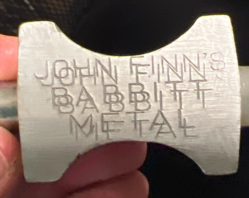 RARE Mini advertising Anvil John Finn's Babbitt Metal Blacksmith ...