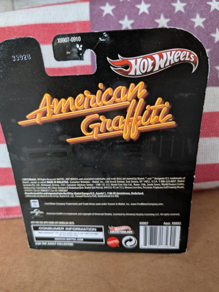 AMERICAN GRAFFITI MOVIE HOT WHEELS 1:64 DIECAST CARS 32 FORD 58CHEVY 58 ...
