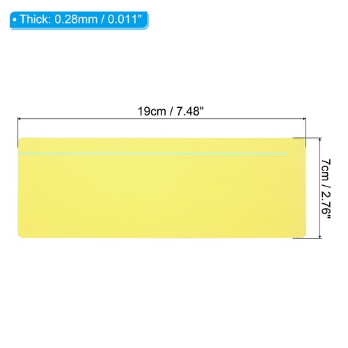 Guided Reading Strips 10pcs Highlight Colored Overlay with Line Yellow ...