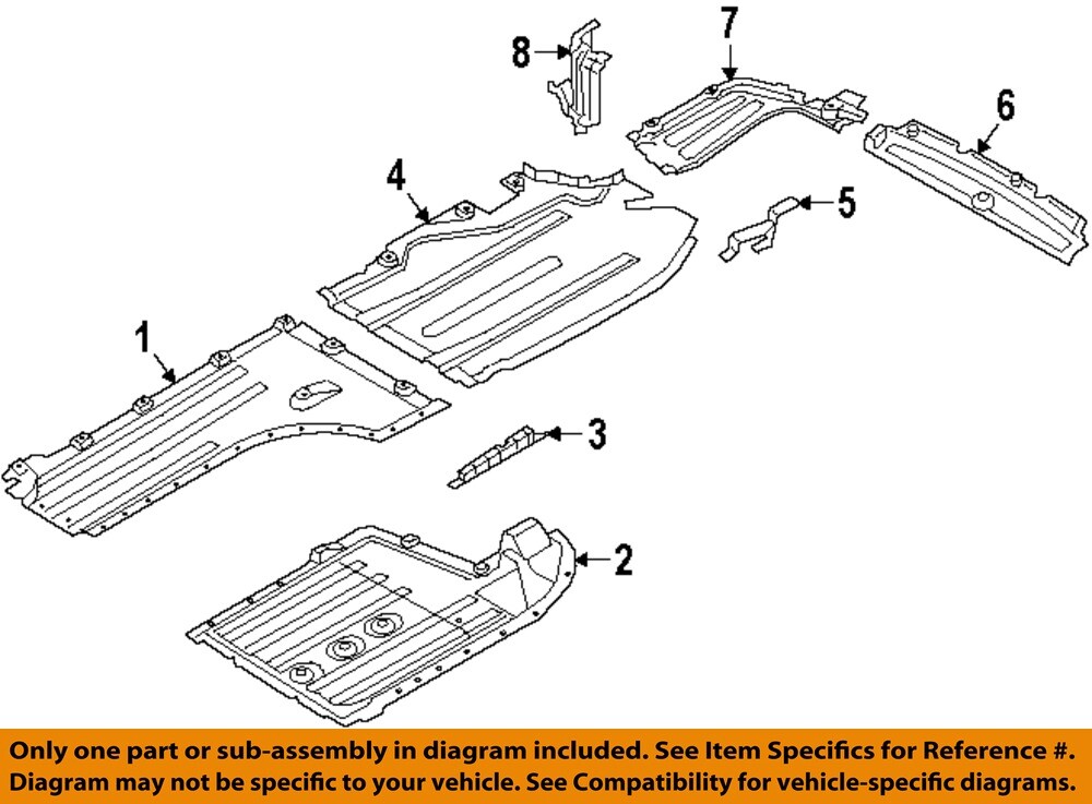 Genuine BMW X5 G05 X5 40iX 50iX SAV Underbody Panelling Rear Left ...