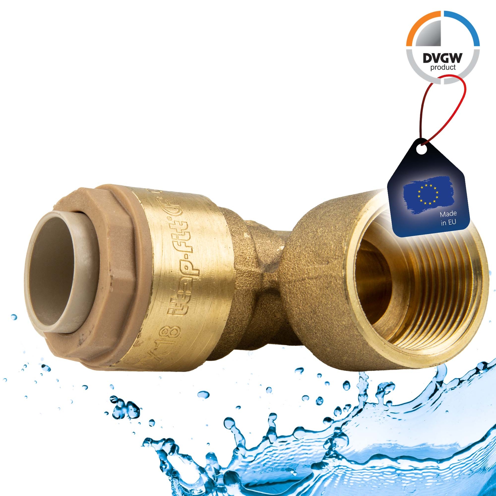ITAP-FIT Messing-Steckverbinder Winkel für Cu-Rohr x Innengewinde - DVGW zugelas | eBay