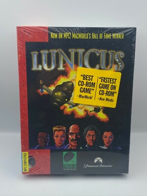 Lunicus PC 1993 Brand New Sealed MPC Compatible CD-ROM Cyberflix ...