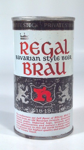 Vintage Regal Brau Bavarian Style Beer 12oz Straight Steel Can Huber ...