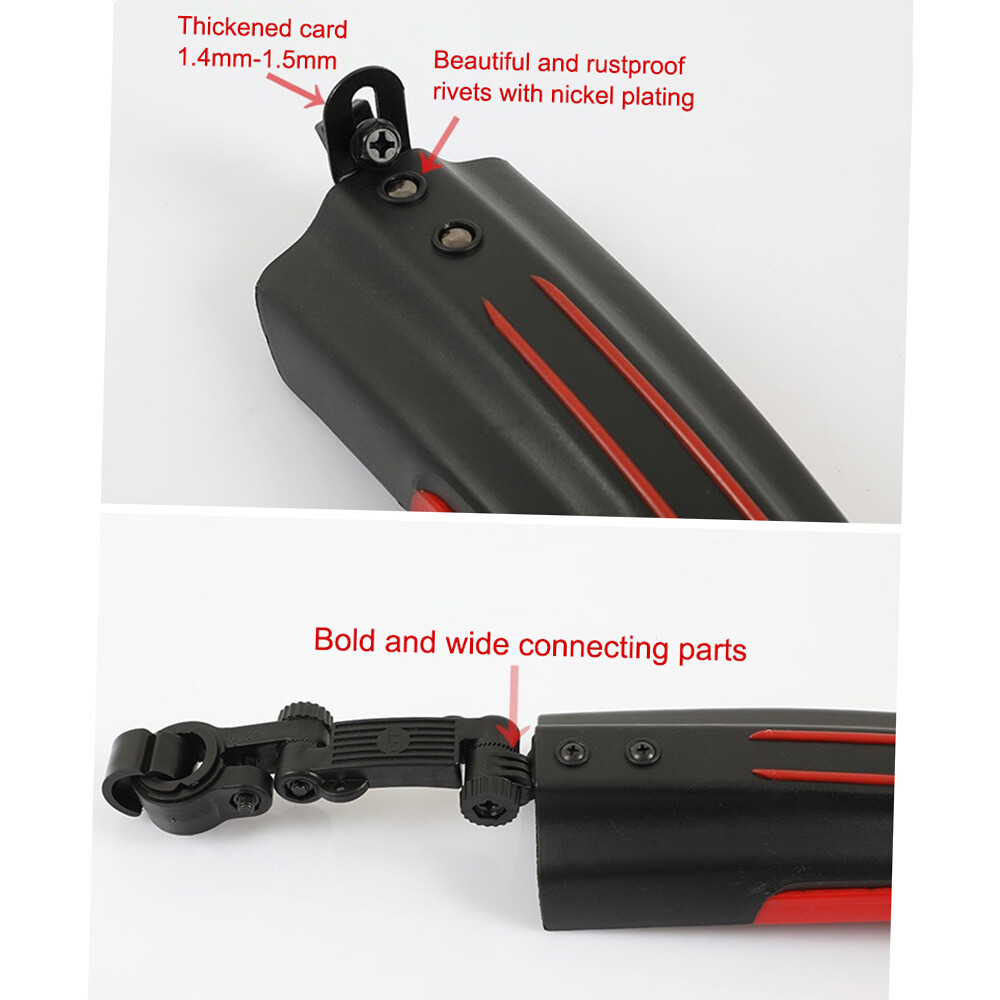 Adjustable Road Mountain Bike Cycling Tire Front/Rear Mud Guards I4D1 ...