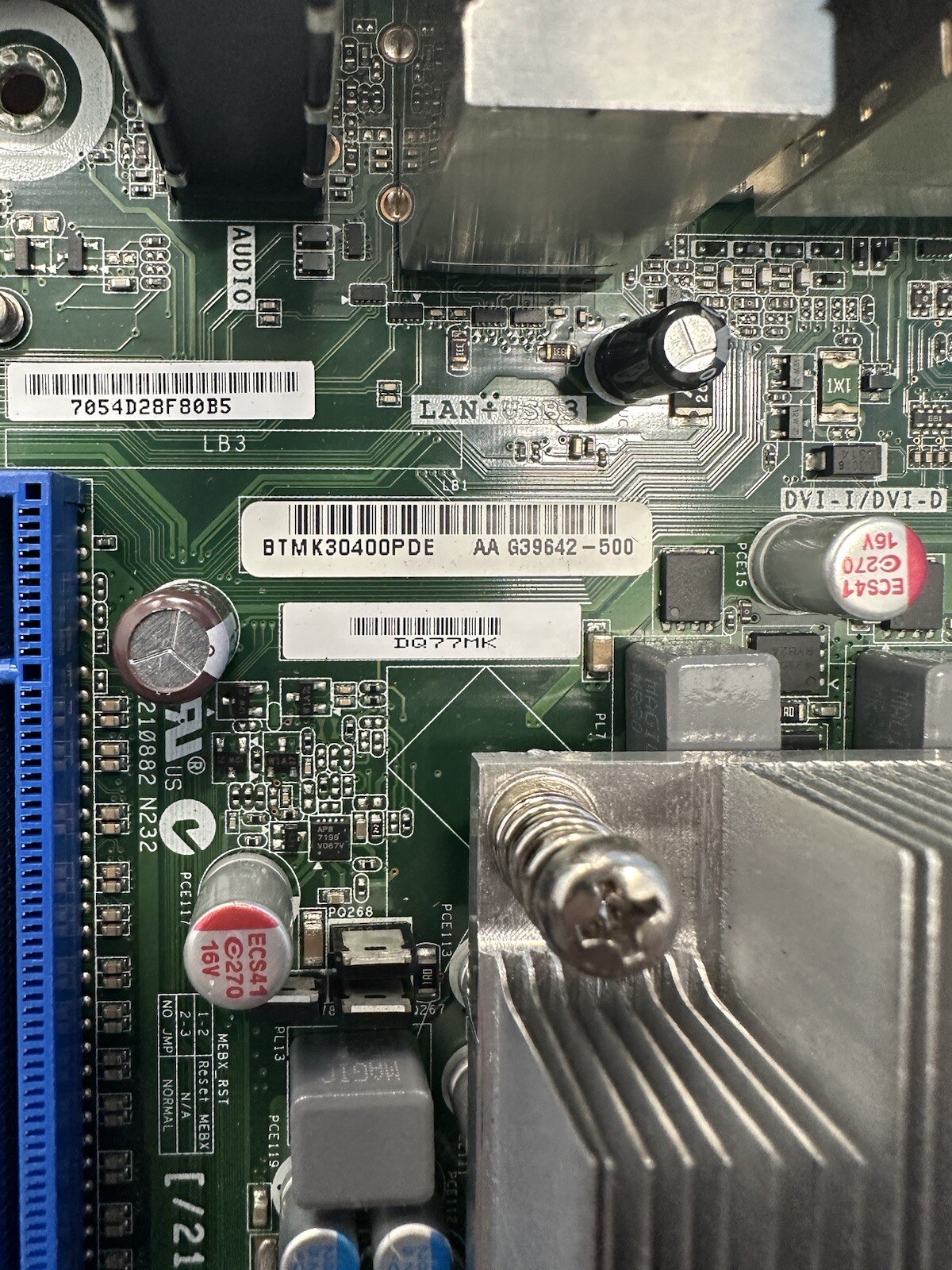 Intel+Desktop+Board+Dq77mk+G39642-500+Motherboard+Socket+1155 for sale ...