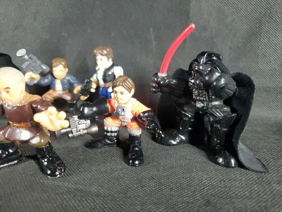 Lot Hasbro Star Wars Galactic Heroes Action Figures Darth Vader Han ...