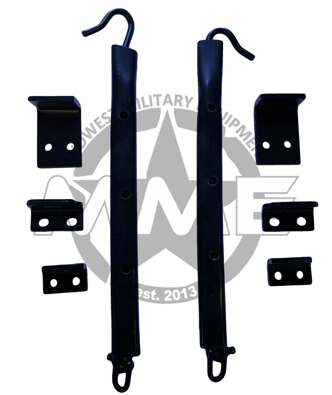 Replacement LH and RH Tailgate Chain Set with Mounts for HMMWV/Humvee ...