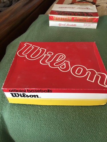 NOS Rare New Box Of 12 Wilson Official Major League MLB Baseballs Dozen ...