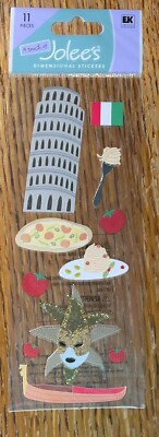 RARE Jolees ITALIAN FOOD Pizza Pasta Tomatoes Jester Gondola Flag Italy ...