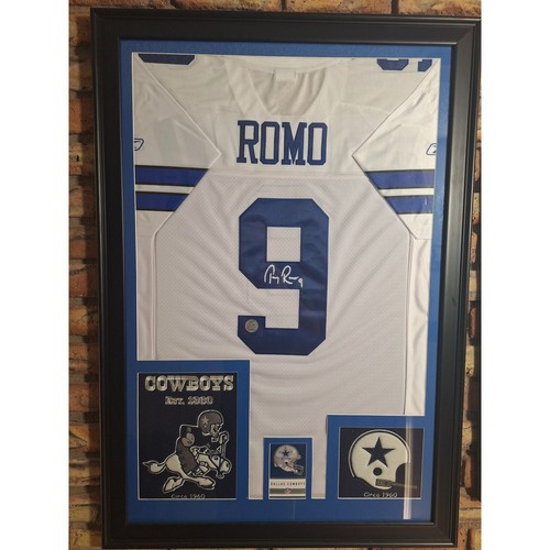 TONY ROMO DALLAS COWBOYS SIGNED WHITE CUSTOM JERSEY - SPECTACULAR FIND ...