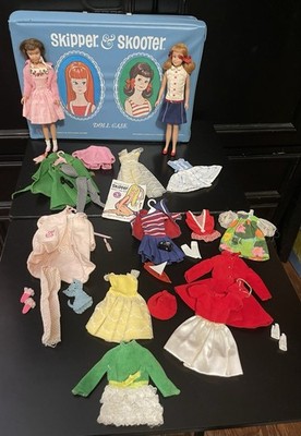 Vintage 1960’s Barbie Skipper Skooter Lot With Case And Clothes | eBay