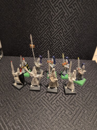 9 High Elf Swordmasters OOP METAL! Warhammer Fantasy The Old World ...