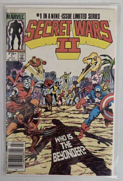 SECRET WARS II #1-9 FULL RUN LOT Beyonder Spider-Man Doom HI GRADE Avg ...