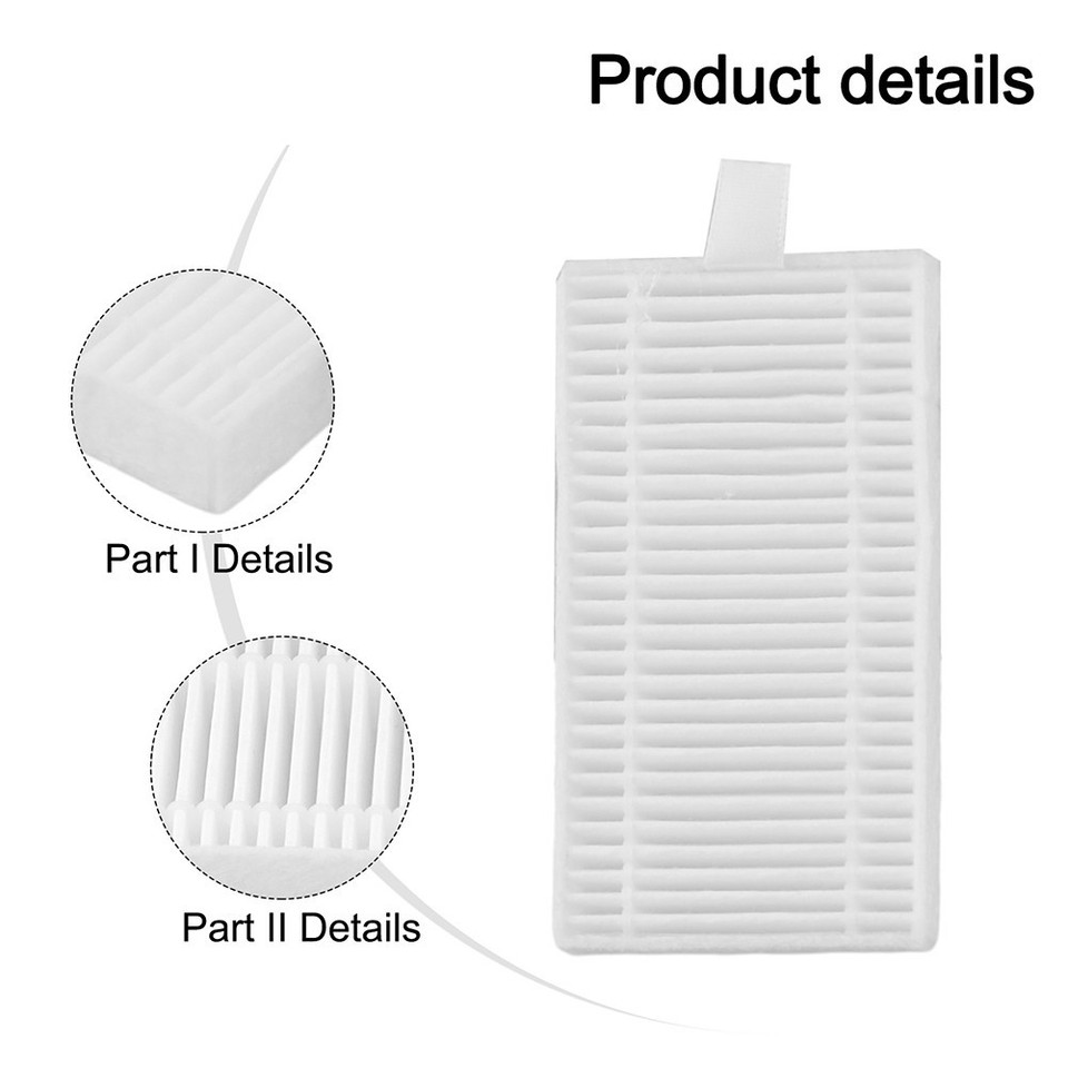 Robot Vacuum Parts HEPA Filter Home Cleaning 2 Pieces In Total For ...