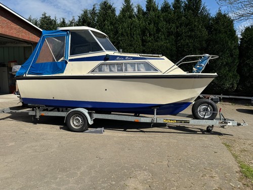 Kajütboot, Motorboot, Angelboot, Fairline Weekend 21 mit Trailer | eBay.de