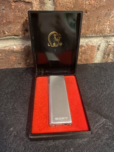 RARE! Vintage Sony Leo Limely Advertising Lighter In Original Case- See ...