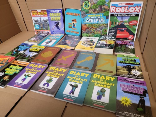 Lot of 6 Minecraft Guide Mojang Gamers Adventure Diary Chapter Book ...