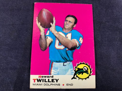 B4-72 FOOTBALL CARD - HOWARD TWILLEY MIAMI DOLPHINS - 1969 TOPPS - CARD ...