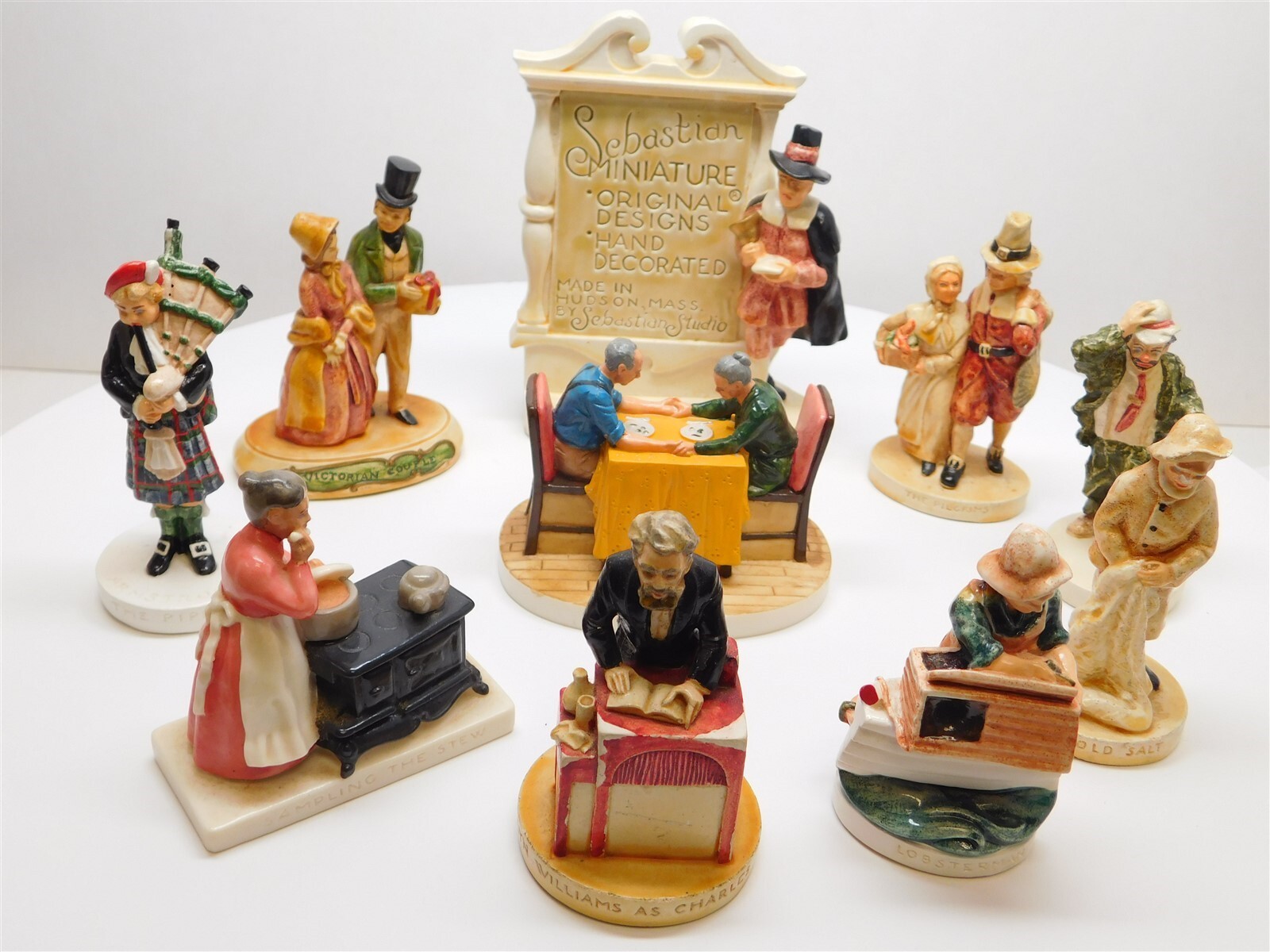 10 VINTAGE SEBASTIAN MINIATURES COLONIAL AND NAUTICAL FIGURINES #14 | eBay