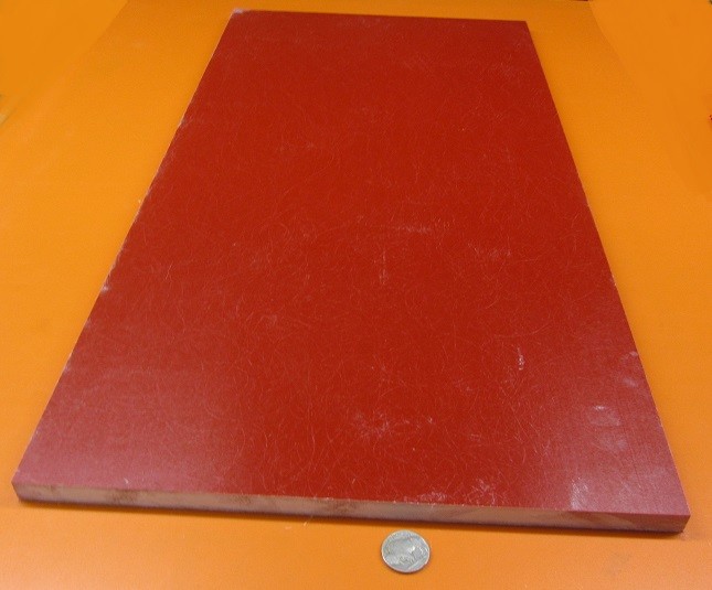 GPO3 Electrical Red Fiberglass Sheet 1/2" Thick x 12.0" Wide x 24.0 ...