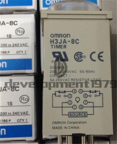 1pcs OMRON Delay Timer H3JA-8C 200-240VAC New- | eBay
