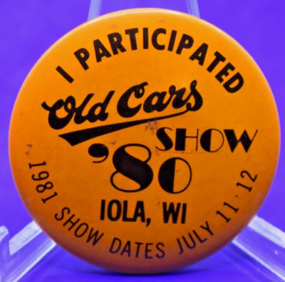 I Participated Old Cars Show 1980 Iola Wisconsin Car Show Vintage ...