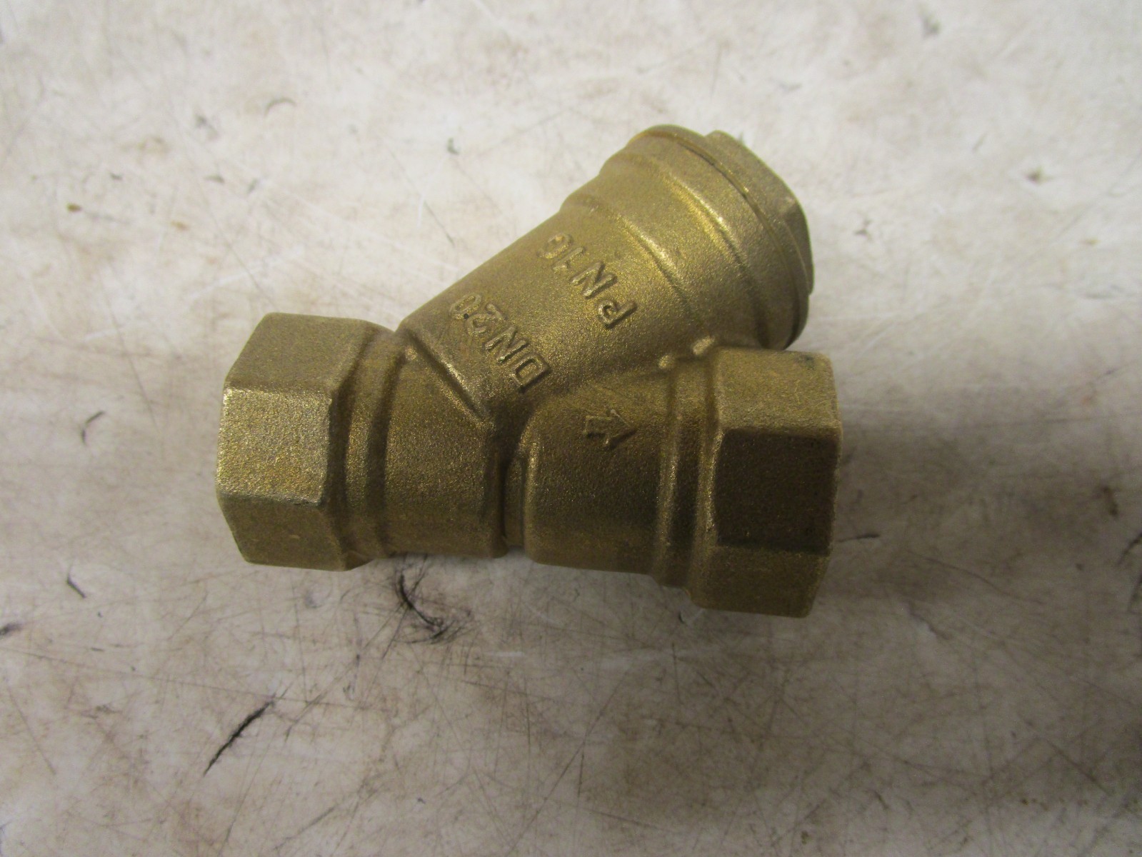 NO NAME DN20 PN16 3/4" NPT THREADED WYE Y BRONZE STRAINER 300 PSI 3/64 ...