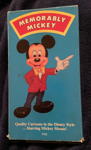 Vintage 1987 Walt Disney VHS Memorably Mickey OOP Rare MICKEY MOUSE | eBay