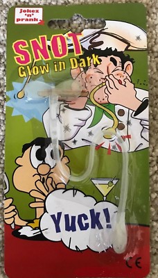 Glow in the Dark SNOT Fake Booger / Bogey / Snotty Runny Nose - New in ...