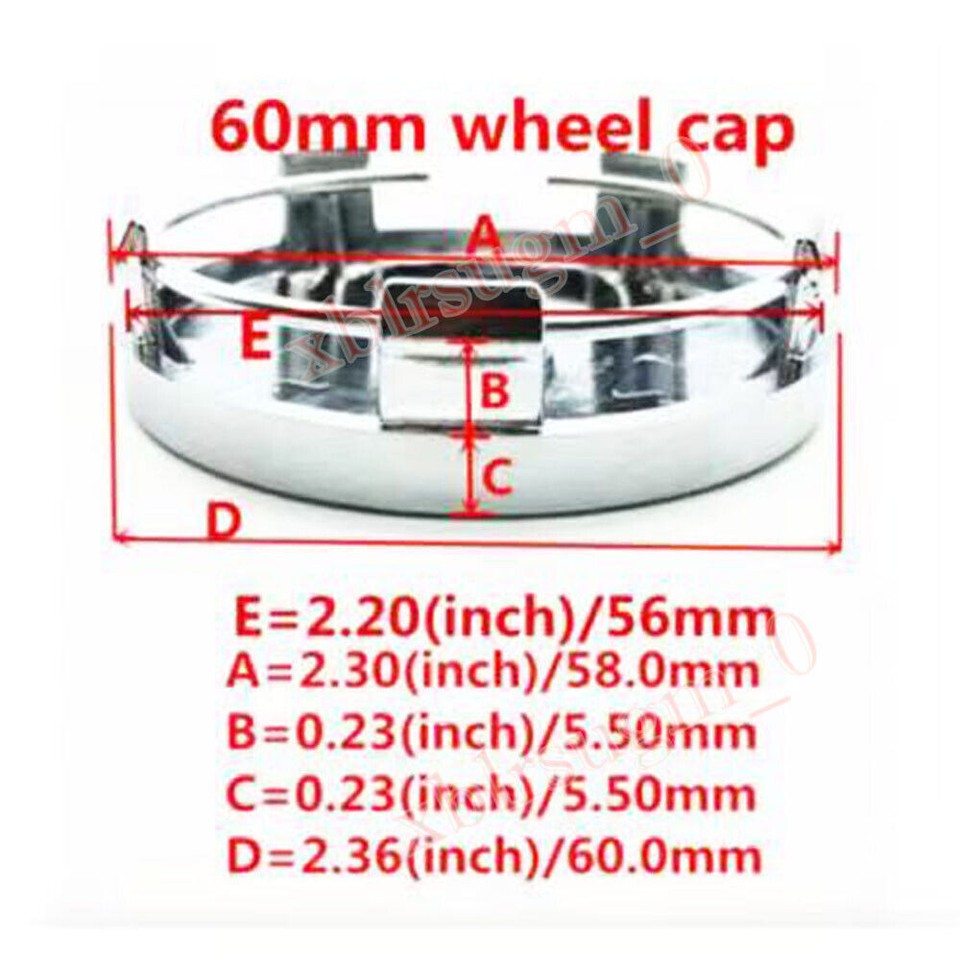 4x 60mm Für BMW Nabendeckel 50 Jahre M Emblem Auto Felgendeckel ...