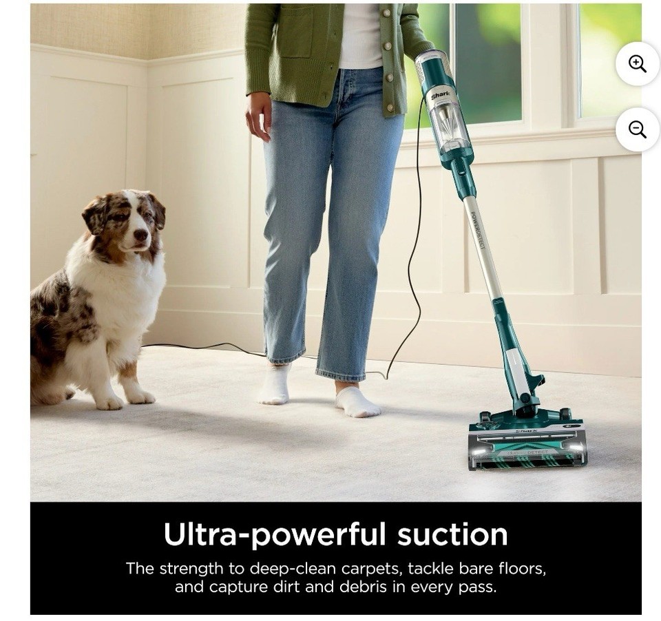 Shark Vacuum Power Detect Corded Stick HZ4000 Duo Clean & Odor ...