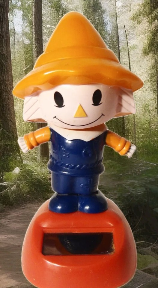 Vintage Solar Powered Bobble Dancing Fall Scarecrow FSG | eBay