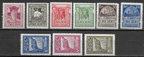 Egean Islands/RODI stamps 1929 MI 17-25 MLH VF | eBay