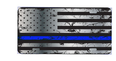 Thin Blue line license plate, law enforcement, police, support | eBay