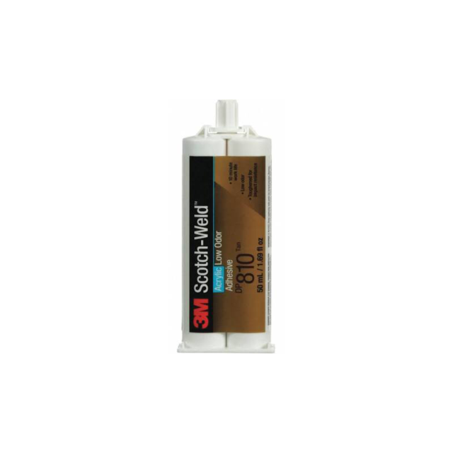 3M Scotch-Weld DP810 Low Odor Acrylic Adhesive - Black, Pack of 12 for ...