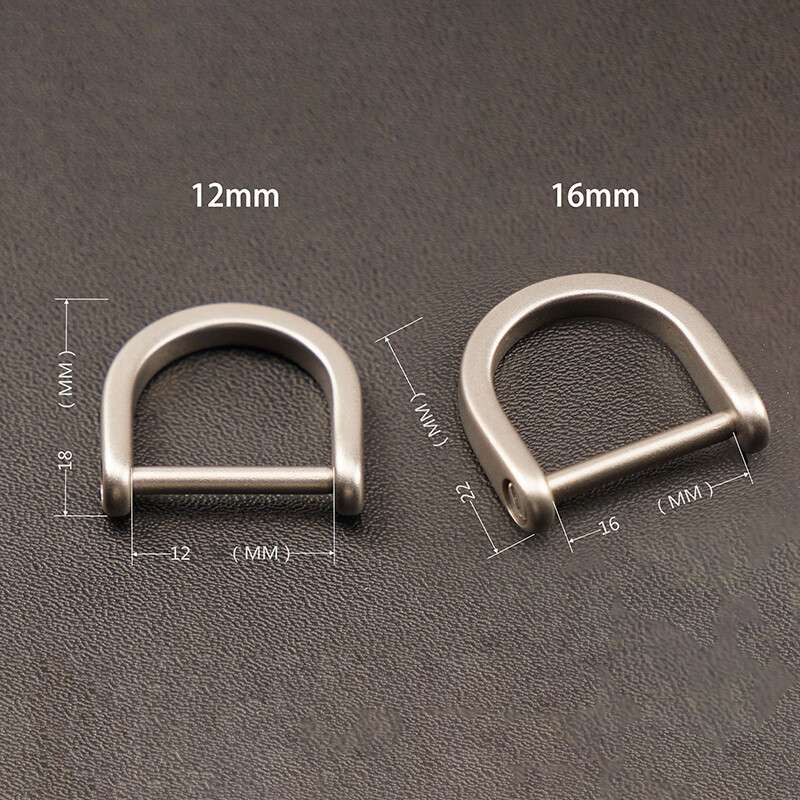 Titanium D Ring Key Shackle Horseshoe Clasp For DIY Leather Key ...