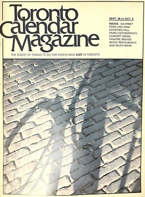 Toronto Calendar Magazine Oct 1975, Skating Review With TOLLER ...
