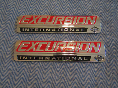 FORD EXCURSION INTERNATIONAL FRONT FENDER OR REAR HATCH BODY EMBLEMS ...