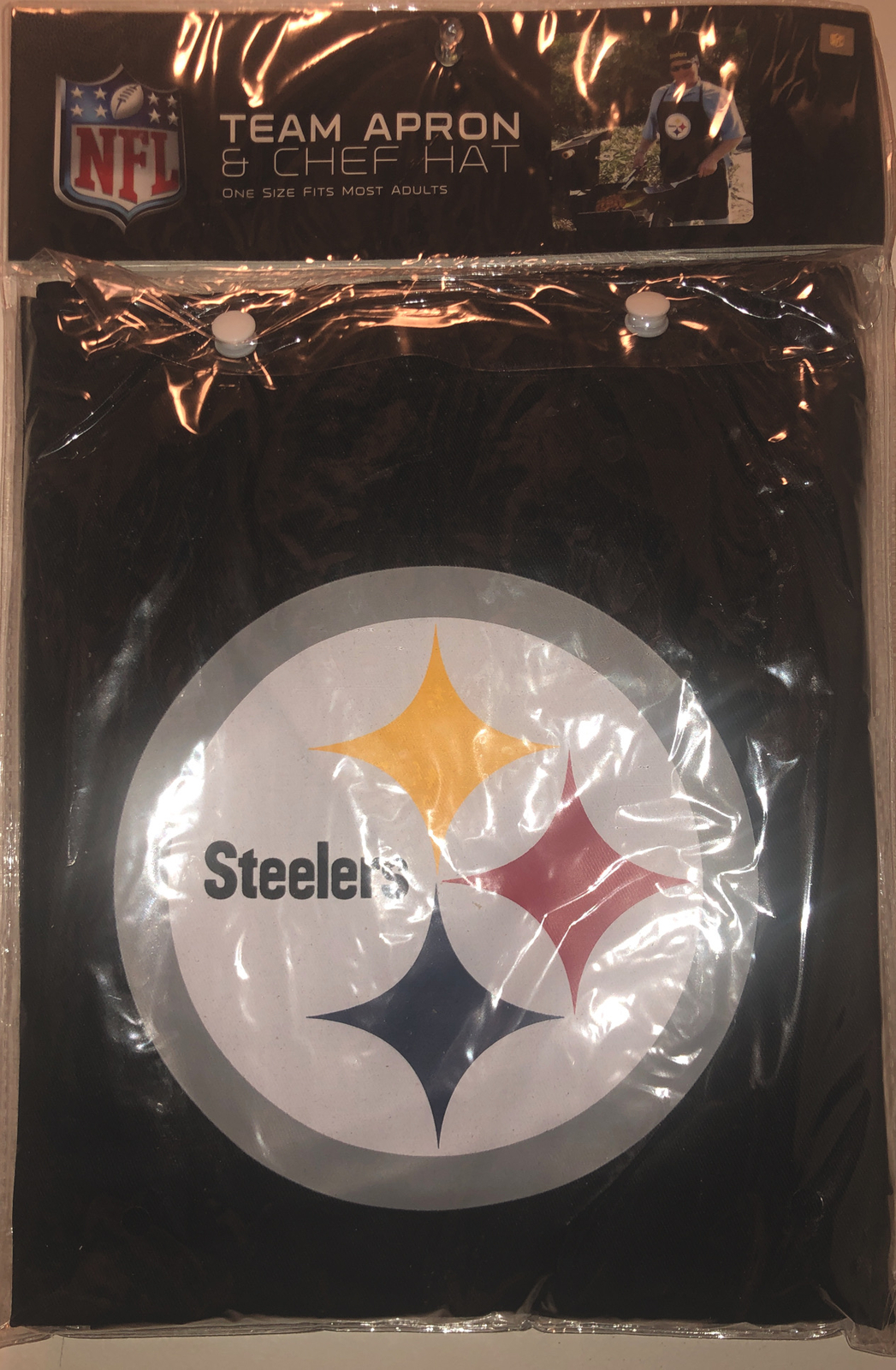 NFL Pittsburgh Steelers Chef Hat and Apron Set, Black, | eBay