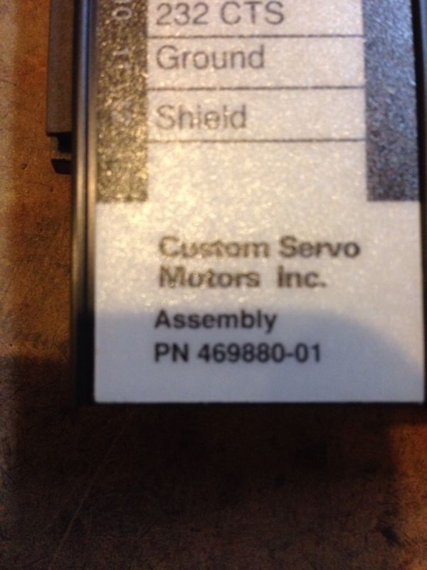 MTS / Custom Servo Motors XDC 700 710 controller, serial communication ...