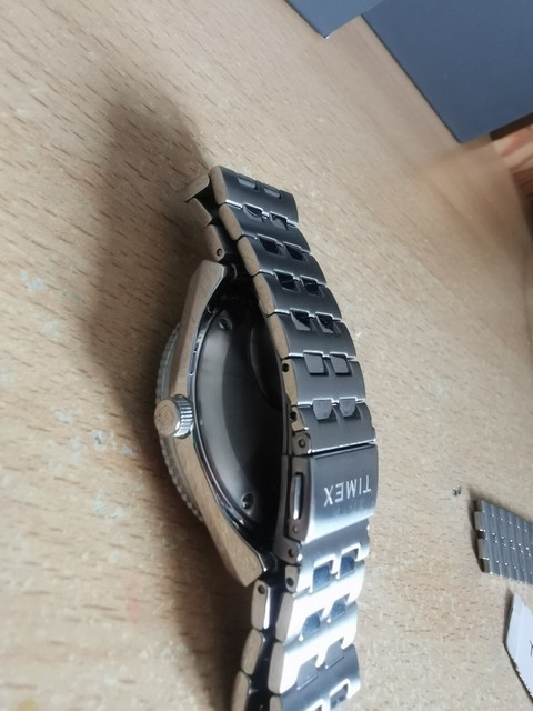 Timex Q GMT 38mm Swiss Quartz Watch Black Dial With Bracelet Ref ...