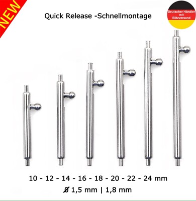Schnellmontage Edelstahl Ersatz Federstege 10-24mm Federstifte Quick ...