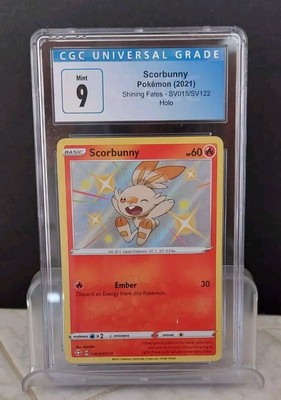 Pokémon TCG Scorbunny Shining Fates SV015/SV122 Holo Shiny Holo Rare | eBay