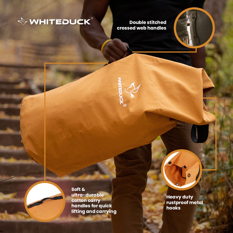 WHITEDUCK Hoplite Top Load Bag - Waterproof & Durable Travel Canvas ...