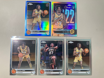 (5) 2023 Topps Chrome OTE TJ CLARK cards - (1) BLUE #/99, (1)Refractor ...