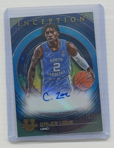 2022-23 Bowman U Inception Caleb Love Blue Foil Prospect Auto #70/99 ...